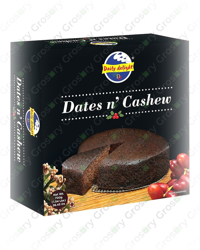 Daily Delight Dates N’ Cashew Cake (700 Gms) – Grosury.com