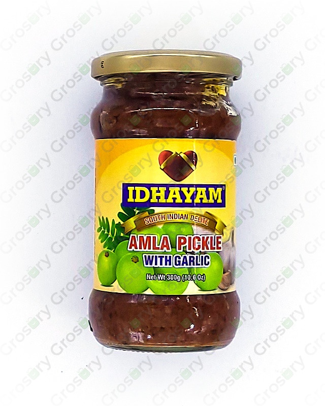 Idhayam Amla Pickles With Garlic (300 Gms) – Grosury.com