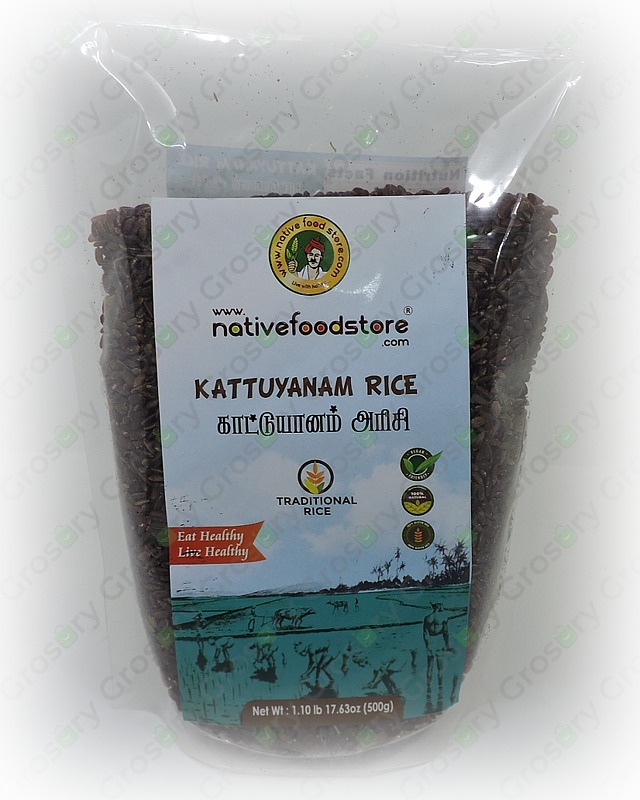 Native Food Store Kattuyaanan Rice (500 Gms) – Grosury.com