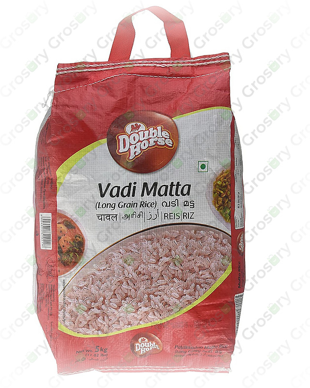 Double Horse Vadi Matta Rice (5 Kg) – Grosury.com